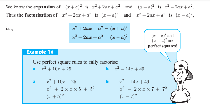 10C2MAT24: Perfect square factorisation - Extension | MHOL